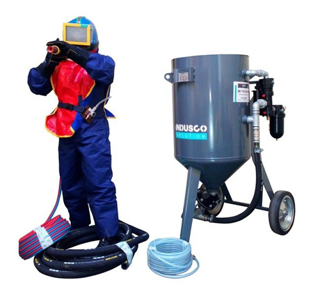 STANDARD remote controlled sand blasting package 200L | SAND BLASTING ...