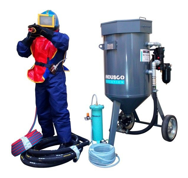 Compressor ATMOS PDP-50 and COMPLETE soda blasting package 200L ...