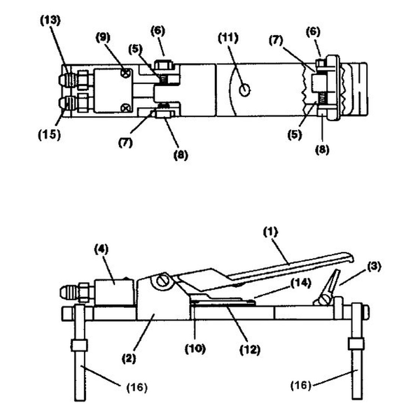 RLX-III CLEMCO pneumatic control lever | SAND BLASTING ACCESSORIES ...